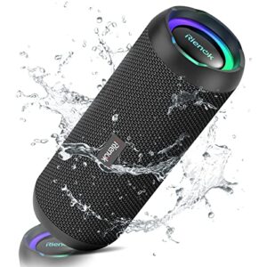 rienok portable bluetooth speaker 30w dual pairing true wireless stereo hd sound ipx7 waterproof outdoor sport shower wireless speaker bluetooth 5.3 for home party