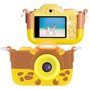 Digital Cameras for Kids Mini Portable Kids Camera 2.0in IPS Color Screen Children's Digital Camera with Photo/Video Function, HD 1080P Camera Children's Camera with Neck Lanyard for Gift