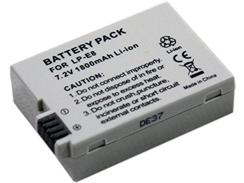 LP-E8 LPE8 Battery for Rebel T3i Digital DSLR Camera Replace Generic