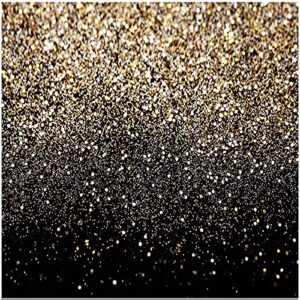 cylyh 8x8ft black and gold backdrop glitter backdrop golden spots backdrop vintage background graduation prom wedding glitter dot party decor d417