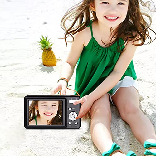 Fiudx Digital Camera 2.7-inch Ultra-high Definition Compact Digital Camera 48million Pixe-l Camera Self Timer Anti-Shake HD Camera Ideal Gift