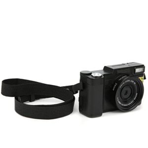 Mini Camera, Digital Camera 3in LCD Screen 180 Degree Rotation 2.7K 30MP High Definition USB Charging