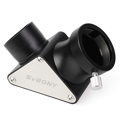 SVBONY 1.25 inches 90 Degree Dielectric Mirror Diagonal Fully Metal for Refracting Telescope Eyepiece Lens for Astronomical Visual Astrophotography