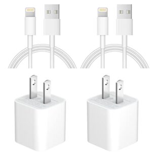 iPhone Plug Charger【Apple MFi Certified 】 USB Fast Cable 2-Pack Fast Wall Charger PS/2 Cables Compatible with iPhone 14/14 Plus/14 Pro/14 Pro Max/13/13Pro/12/12 Pro/11/11Pro/XS/Max/XR/X/8,iPad