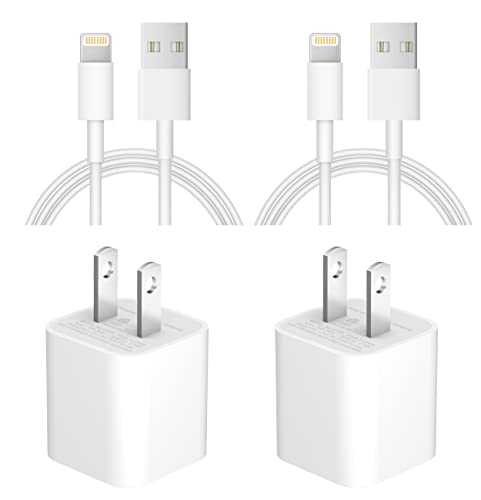 iPhone Plug Charger【Apple MFi Certified 】 USB Fast Cable 2-Pack Fast Wall Charger PS/2 Cables Compatible with iPhone 14/14 Plus/14 Pro/14 Pro Max/13/13Pro/12/12 Pro/11/11Pro/XS/Max/XR/X/8,iPad