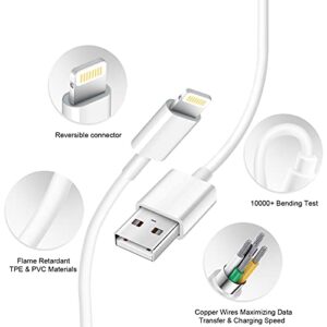 iPhone Plug Charger【Apple MFi Certified 】 USB Fast Cable 2-Pack Fast Wall Charger PS/2 Cables Compatible with iPhone 14/14 Plus/14 Pro/14 Pro Max/13/13Pro/12/12 Pro/11/11Pro/XS/Max/XR/X/8,iPad