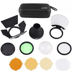 godox ak-r1 accessories kit for godox h200r ring flash head godox ad200 / ad200pro / godox v1 round head flash accessories easy to use