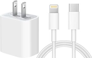 iphone 14 13 12 11 super fast charger [apple mfi certified ]high speed charger 20w pd usb-c wall charger 6ft cables compatible with iphone 14/14 pro/14 pro max/14 plus/13/13pro/12/12 pro/11/11pro,ipad