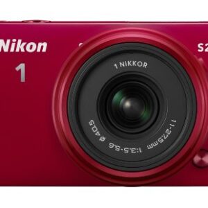 Nikon 1 S2 Digital Camera with 1 NIKKOR 11-27.5mm f/3.5-5.6 Lens (Red)