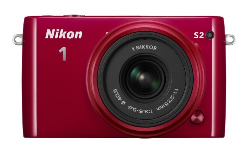 Nikon 1 S2 Digital Camera with 1 NIKKOR 11-27.5mm f/3.5-5.6 Lens (Red)