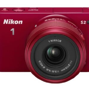 Nikon 1 S2 Digital Camera with 1 NIKKOR 11-27.5mm f/3.5-5.6 Lens (Red)