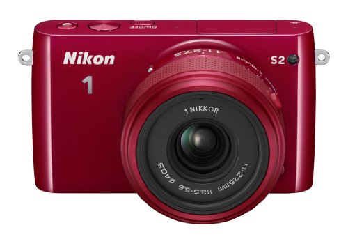 Nikon 1 S2 Digital Camera with 1 NIKKOR 11-27.5mm f/3.5-5.6 Lens (Red)