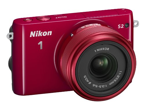 Nikon 1 S2 Digital Camera with 1 NIKKOR 11-27.5mm f/3.5-5.6 Lens (Red)