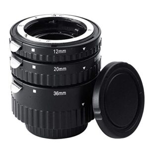 mcoplus extnp auto focus macro extension tube set (12mm 20mm 36mm) for nikon af af-s dx fx slr cameras