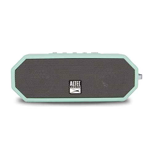 Altec Lansing LifeJacket H2O 4 - Waterproof Bluetooth Speaker, Durable & Portable Speaker with Voice Assistant, 10 Hour Battery Life & 100 Foot Range, Mint