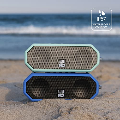 Altec Lansing LifeJacket H2O 4 - Waterproof Bluetooth Speaker, Durable & Portable Speaker with Voice Assistant, 10 Hour Battery Life & 100 Foot Range, Mint