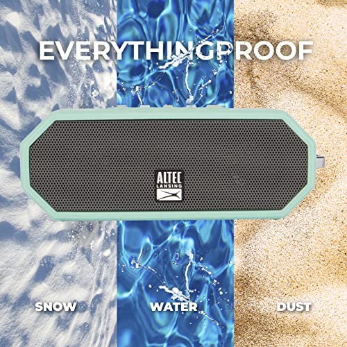 Altec Lansing LifeJacket H2O 4 - Waterproof Bluetooth Speaker, Durable & Portable Speaker with Voice Assistant, 10 Hour Battery Life & 100 Foot Range, Mint