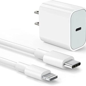 iPhone Fast Charger, Amoner 20W USB C Wall Charger with 3FT USB C to Lightning Cable MFi Certified Fast USB-C PD Charger for iPhone 12 12mini 12Pro 11 Pro SE XR XS Max X 8 Plus iPad Pro iPad Air