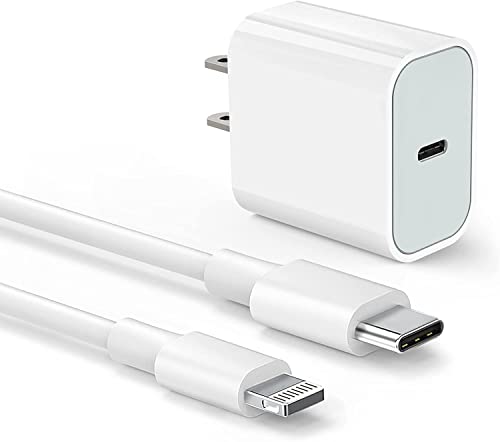 iPhone Fast Charger, Amoner 20W USB C Wall Charger with 3FT USB C to Lightning Cable MFi Certified Fast USB-C PD Charger for iPhone 12 12mini 12Pro 11 Pro SE XR XS Max X 8 Plus iPad Pro iPad Air