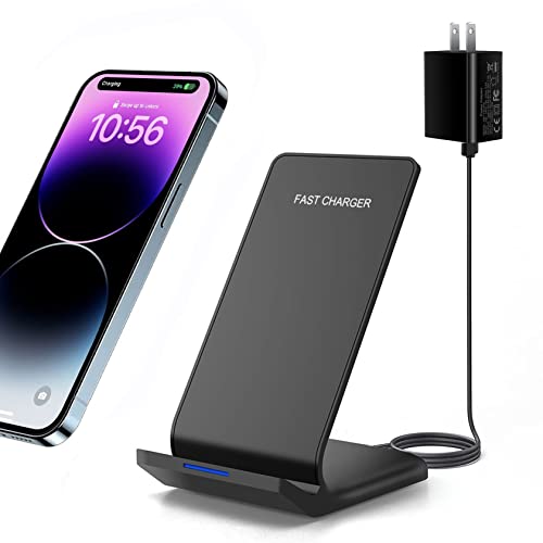 PDKUAI Fast Wireless Charger,20W Max Wireless Charging Stand with PD-Adapter,Compatible with iPhone 14/14 Plus/ 14 Pro/13/12/11/SE/XS/XR/X/8,Samsung Galaxy S23 S22 S21 S20 S10 S9 S8 Note 20/10,G7/G8