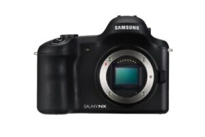 samsung galaxy nx ek-gn120zkzxar galaxy wireless smart android 4g 20.3mp camera (body only) (black)