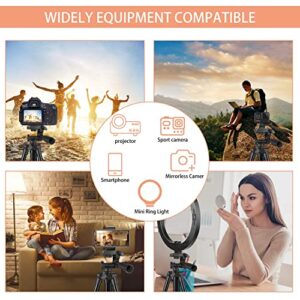 60" Phone Tripod, UEGOGO Tripod for iPhone with Remote Shutter and Universal Clip, Compatible with iPhone/Android/Sport Camera Perfect for Video Recording/Selfies/Live Stream/Vlogging