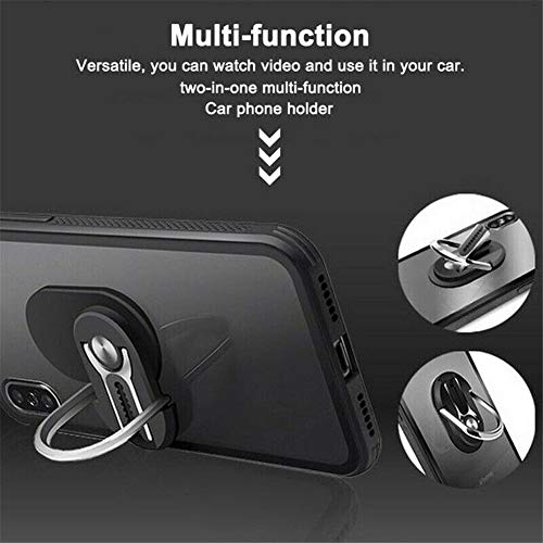 Phone Ring Holder Stand,MoreChioce Portable 2 in 1 Finger Ring Stand Universal Multifunction Air Vent Car Phone Holder 360 Degree Rotation Phone Kickstand Compatible with iPhone Galaxy Huawei,Red