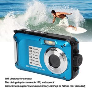 Digital Camera,Waterproof Camera with 2.7 Inch LCD Display,1080P Selfie Camera 30MP 16x for Photography and Video