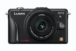 panasonic dmc-gf2c compact hybrid kit 12 megapixels 3d black + 14 mm lens