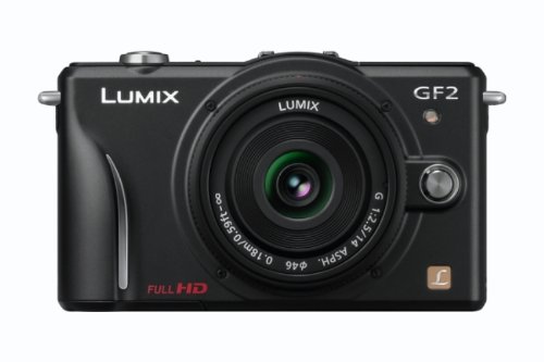 Panasonic DMC-GF2C Compact Hybrid Kit 12 Megapixels 3D Black + 14 mm Lens