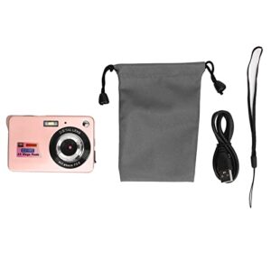 8X Zoom Digital Camera,4K 48MP Kids Camera with Fill Light,Vlogging Camera Portable 2.7in Screen (Pink)