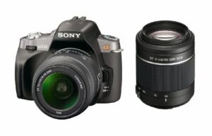 sony alpha a330y 10.2 mp digital slr camera with super steadyshot inside image stabilization and 18-55mm and 55-200mm lenses