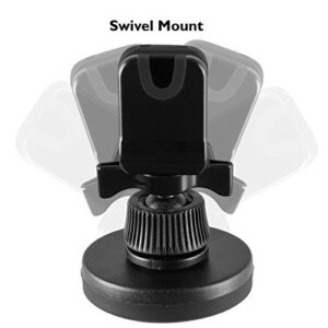 WixGear Universal Twist-Lock Air Vent Magnetic Car Mount Holder, for Cell Phones with Fast Swift-snap Technology