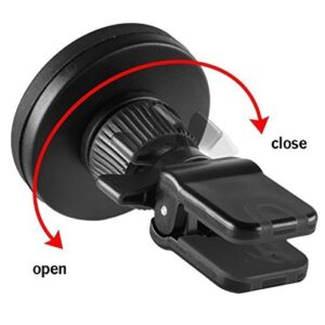 WixGear Universal Twist-Lock Air Vent Magnetic Car Mount Holder, for Cell Phones with Fast Swift-snap Technology