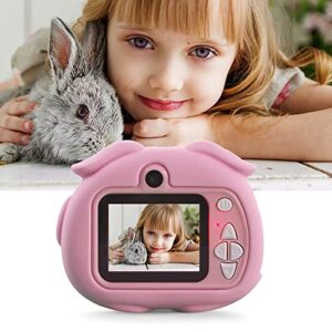 Kids Camera Digital Camera, X18 HD Color Children's Digital Camera 2-inch Screen HD Sports Camera with 8GB TF Card (Pink)