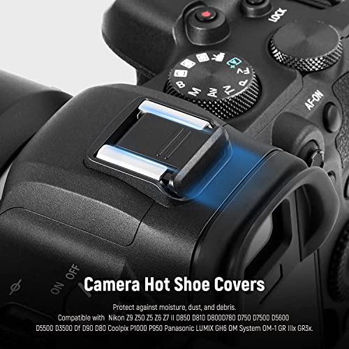 NEEWER 8 PCs Hot Shoe Mount Adapter Kit, Including Triple Cold Shoe Mount, 1/4” Screw Adapter, Flash Stand Bracket, and Hot Shoe Cover for DSLR Camera, LED Light, Microphone, Light Stand, Monitor