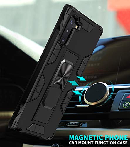 Samsung Galaxy Note 10 Case Galaxy Note 10 5G Case Military Grade Shockproof with Kickstand Stand Built-in Magnetic Car Mount Armor Heavy Duty Protective for Galaxy Note 10 5G Phone Case (Blue)