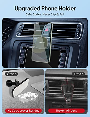 Amicus Magnetic CD Slot Phone Holder for Car, CD Player Cell Phone Mount with Strong Magnet, 360° Rotation Car Phone Mount Compatible with iPhone, Samsung, Galaxy, LG