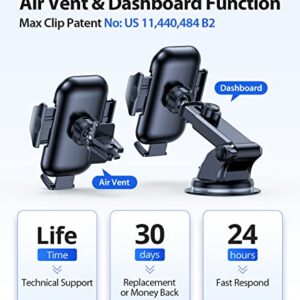 VICSEED Universal Phone Mount for Car [Solid & Durable] Car Phone Holder Mount Dashboard Windshield Air Vent Long Arm Strong Suction Cell Phone Holder Car for iPhone 14 13 12 Pro Max All Mobile