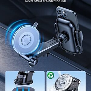 VICSEED Universal Phone Mount for Car [Solid & Durable] Car Phone Holder Mount Dashboard Windshield Air Vent Long Arm Strong Suction Cell Phone Holder Car for iPhone 14 13 12 Pro Max All Mobile