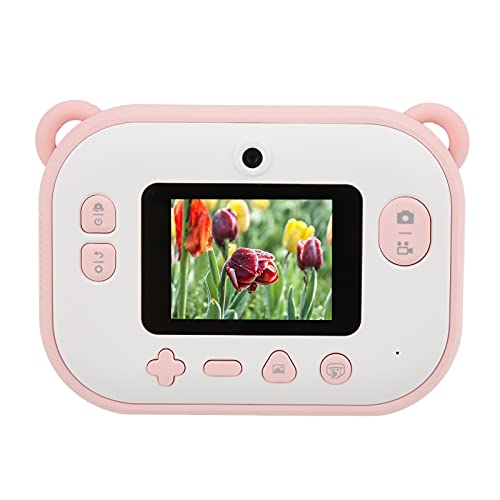 Kids Video Digital Camera, Dual Cameras Kids Digital Camera 2.4 Inch IPS Screen Rechargeable Multifunctional for Birthday Gift