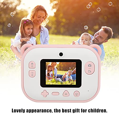 Kids Video Digital Camera, Dual Cameras Kids Digital Camera 2.4 Inch IPS Screen Rechargeable Multifunctional for Birthday Gift