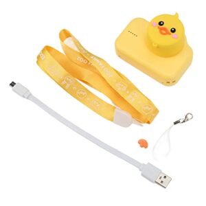 Shanrya Mini Video Recorder Toy, High Definition 2inch IPS Screen 720P Digital Children Camera Portable 20MP Dual Camera Anti Fall for Gift(Yellow Duck)