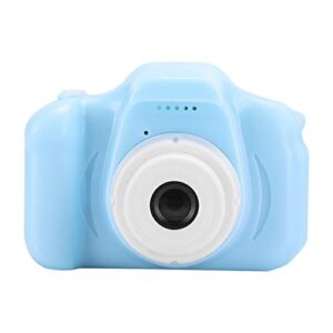 portable mini children kid digital video camera toy 2.0in tft color screen child camera cute cartoon camera hd 1080p digital camera (blue)