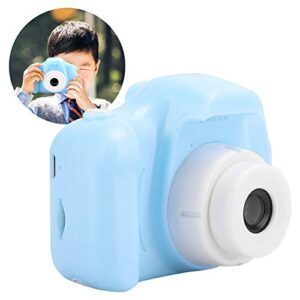 Portable Mini Children Kid Digital Video Camera Toy 2.0in TFT Color Screen Child Camera Cute Cartoon Camera HD 1080P Digital Camera (Blue)