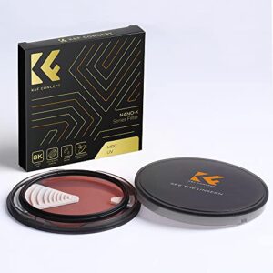 K&F Concept 95mm MC UV Protection Filter with 28 Multi-Layer Coatings HD/Hydrophobic/Scratch Resistant Ultra-Slim UV Filter for 95mm Camera Lens (Nano-X Series)