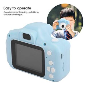 Kids Camera, 2.0inch LCD Screen 1080P Mini Cartoon Children Camera Video Camera Portable Toy, Christmas Birthday Gifts for Girls Age 3-9 (Blue-Primary Edition)