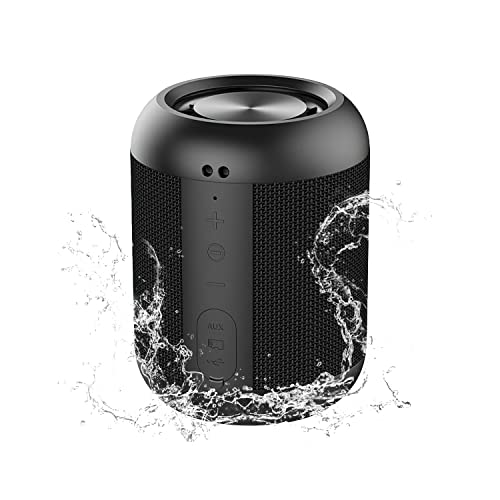 Nitvision Bluetooth Speakers, Waterproof Wireless Speaker,Upgraded, Portable Speaker with IPX5 Waterproof, Supports Wireless Charging, 24H Playtime-Black