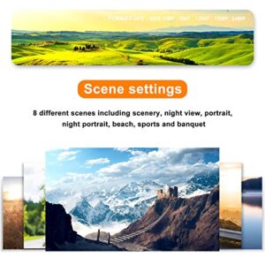 Digital Camera, 1080P FHD Mini Video Camera, 40MP LCD Screen Rechargeable Pocket Camera with 3X Digital Zoom Vlogging Camera for Adult,Beginners, for Summer Travel, Record Beautiful Moments