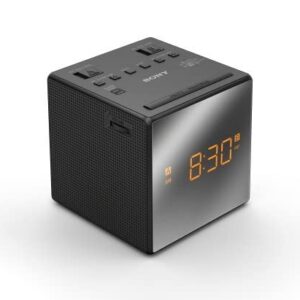 Digital AM FM Portable Pocket Radio with Alarm Clock- Best Reception and Longest Lasting. AM FM Compact Radio Player Operated by 2 AAA Battery, Stereo Headphone Socket (Black), by Vondior